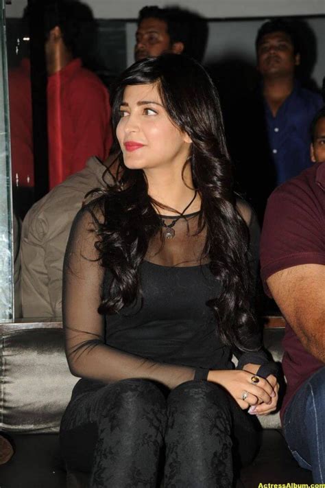 Shruti Haasan Hot Photos In Black Dress Actress Album