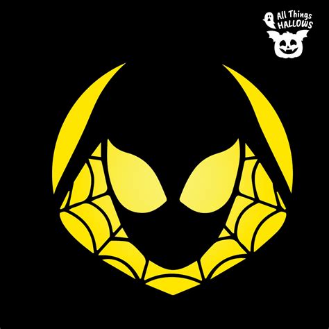 Ghost Spider Pumpkin Stencil Allthingshallows