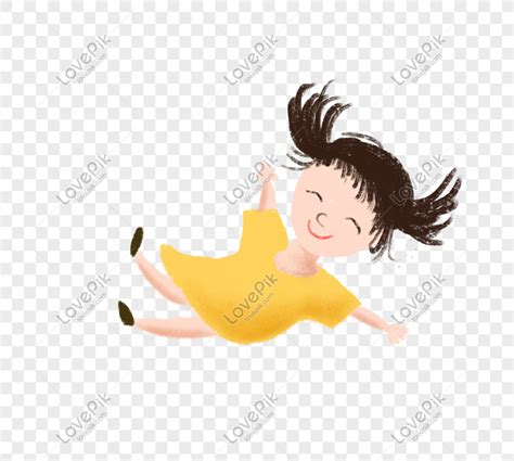 무료로 비행하는 어린 소녀 Png 일러스트 무료 다운로드 Lovepik