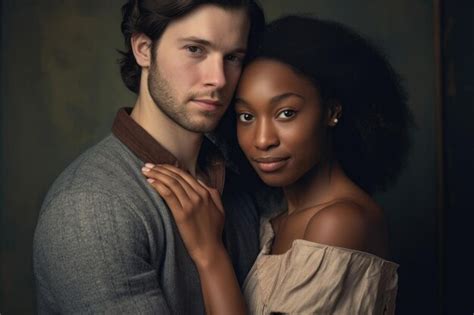 Premium Photo A Beautiful Love Story Celebrating Diversity And Embracing Differences In An