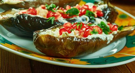 Middle Eastern Stuffed Eggplant Stock Image Image Of Stuffed Ground