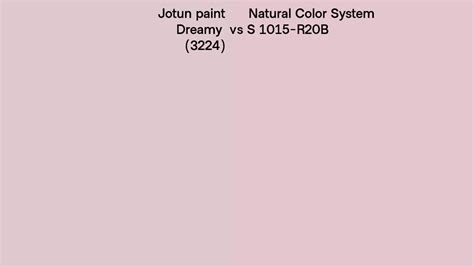 Jotun Paint Dreamy 3224 Vs Natural Color System S 1015 R20B Side By