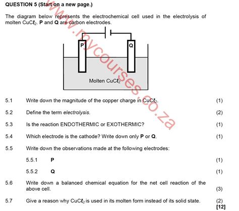 Technical Sciences Grade 12 September 2023 Question Paper And Memo Pdf