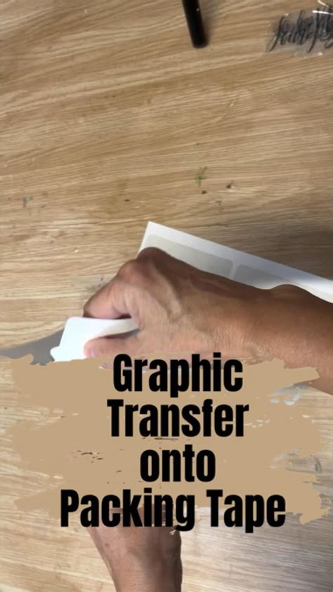 Graphic Transfer Onto Packing Tape Packing Tape Paper Craft Diy