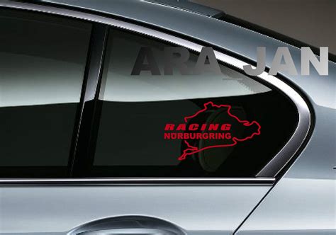 Racing Nurburgring Decal Sticker Sport Car Window Emblem Performance