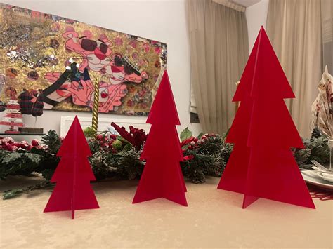 Plexi Glass Decorative Christmas Trees Etsy