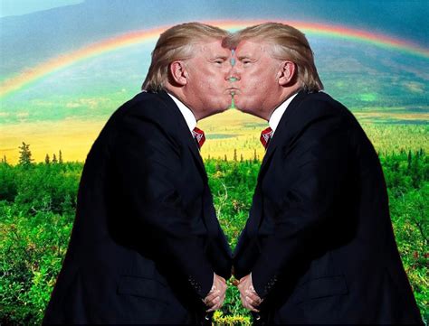 Photoshop Battle Donald Trump Kissing Mike Pence Ahead Of Debate