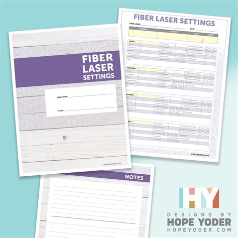 Download Fiber Laser Editable Settings Bundle Hope Yoder