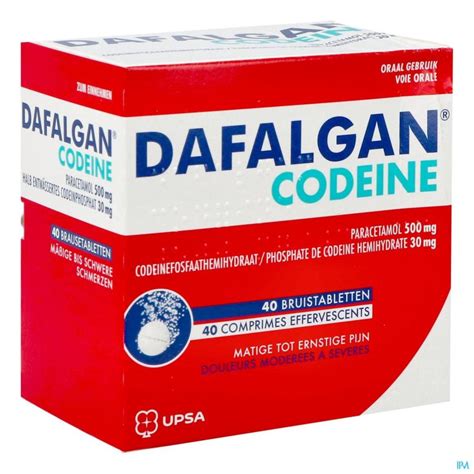 Dafalgan Codeine 500mg30mg Comp Efferv 40