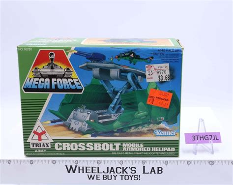 Crossbolt Mobile Armored Helipad 1989 Mega Force Kenner Action Figure Wheeljacks Lab