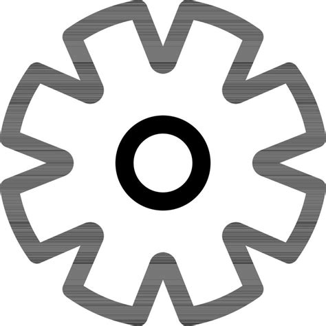 Cogwheel Or Setting Icon In Line Art 24365550 Vector Art At Vecteezy