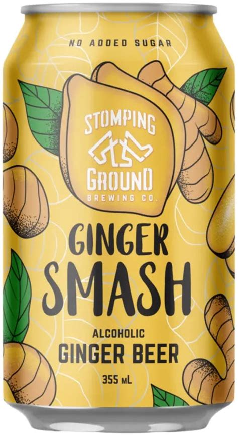 Buy Stomping Ground Ginger Smash Alcoholic Ginger Beer 355ml Online