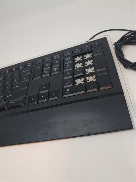 Logitech Y Uy95 Wired Illuminated Keyboard K740 Missing Keys For Parts Ebay