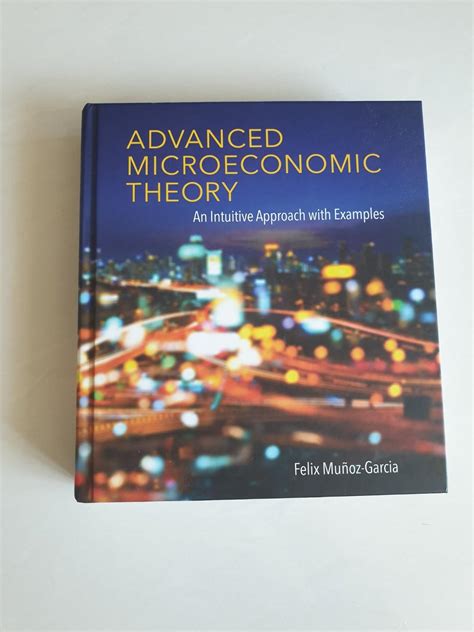 Advanced Microeconomics Theory Hobbies And Toys Books And Magazines