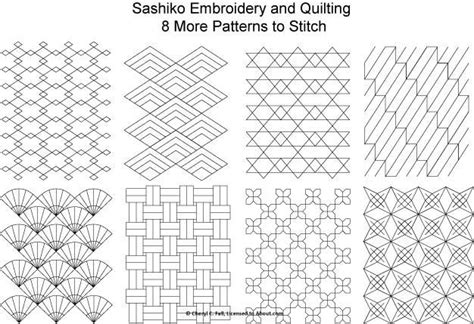 Get Patterns And Resources To Create Sashiko Japanese Embroidery