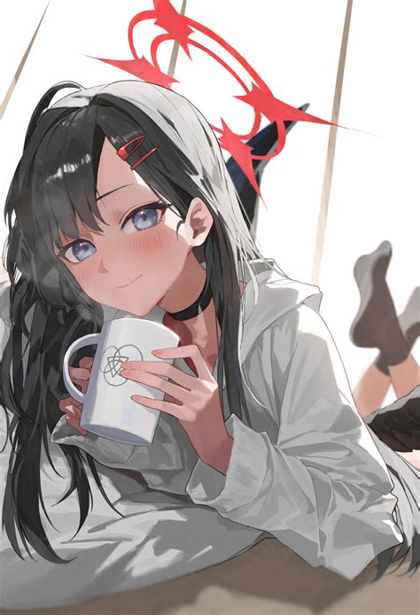 Safebooru 1girl Absurdres Black Choker Black Hair Black Socks Black