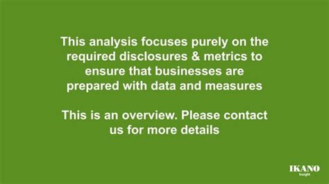 Esrs Analysis Metrics And Disclosures Ikano Insight Dec 2022pdf