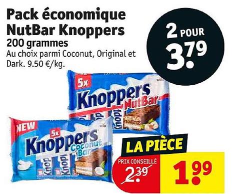 Promo Pack économique Nutbar Knoppers Chez Kruidvat Icataloguefr