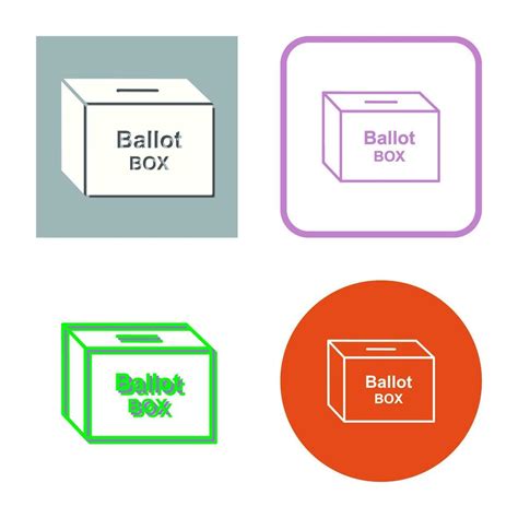 Ballot Box Vector Icon 34671934 Vector Art At Vecteezy