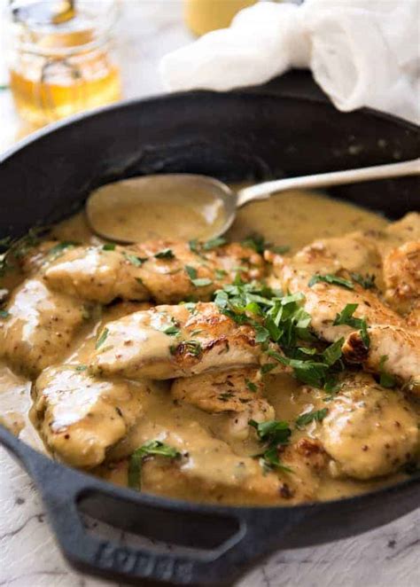 Recettes Faciles Rapides Poulet La Sauce Miel Moutarde Recette Hot