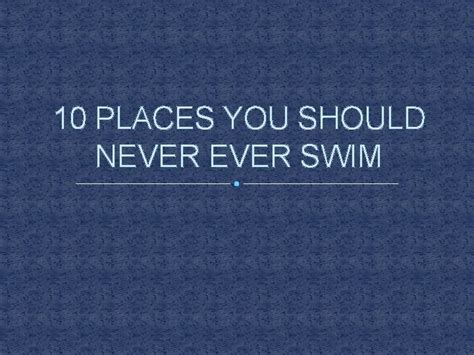 10 PLACES YOU SHOULD NEVER SWIM BUBBLY CREEK
