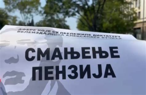 BURNO U BEOGRADU Plakati s Vučićevim aferama osvanuli ispred Predsjedništva Srbije Slobodna Bosna