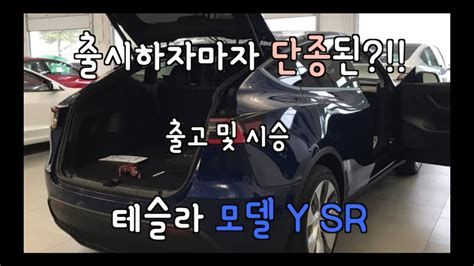 2021 테슬라 모델 Y Sr 스탠다드 레인지 출고 및 간단 시승기 딥블루 메탈릭 테슬라모델y 모델y 리프레시 딥블루메탈릭 Tesla Model Y