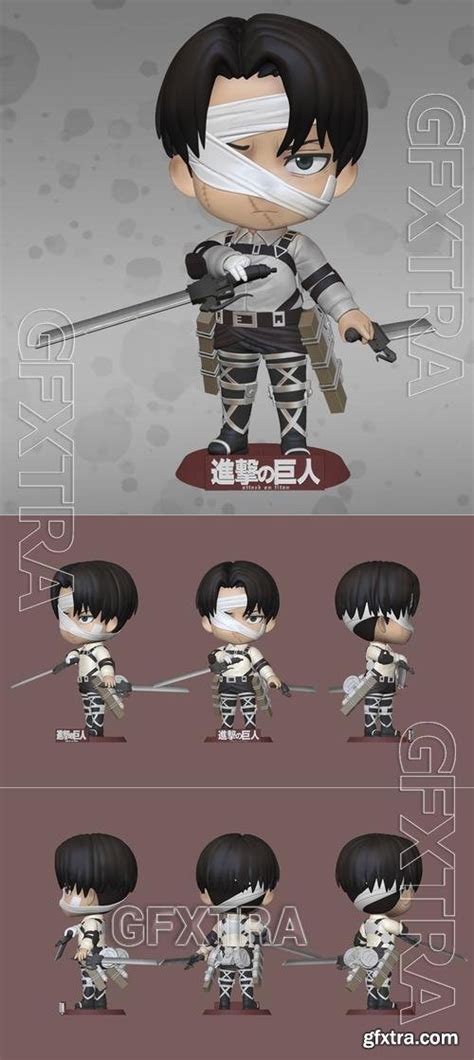 Levi Ackerman Shingeki No Kyojin 3d Print Model Gfxtra