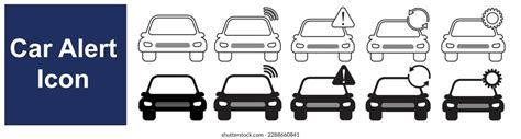 Car Alert Car Jam Car Maintenance Stock Vector Royalty Free