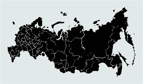High Detailed Vector Map Russia 23811952 Vector Art At Vecteezy