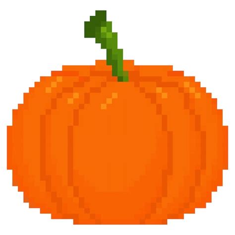 Premium Vector Pumpkin Pixel Art