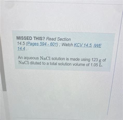 Solved MISSED THIS Read Section 14 5 Pages 594 601 Chegg