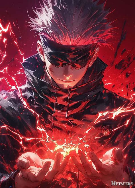 Saturo Gojo Jjk Gojo In Red Anime T Gojo Satoru Red Eyes