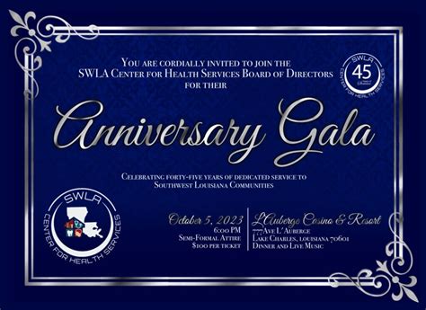 Swla Center For Health Services 45th Anniversary Gala Swla Center For