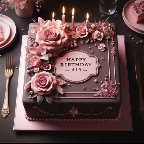 Pink Flower Birthday Cake Happy 92nd Birthday Cake Happy 91st