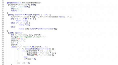 POO Objective C Numeros Primordiales Tutorias Co