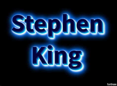 Stephen King Text Effect And Logo Design Celebrity