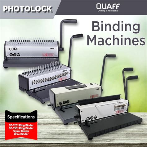 Promo Quaff Ring Binding Machine 200pcs A4 Size 14mm Plastic Ring