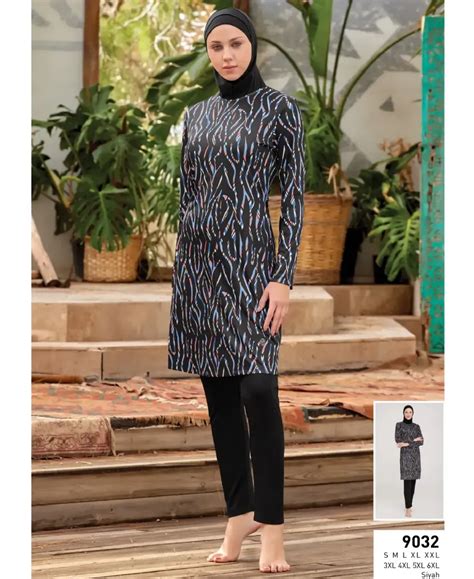 Rozamay 9032 Lycra Burkini Swimsuit