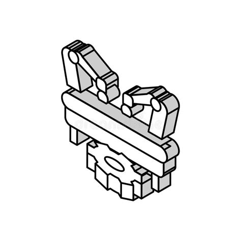 Custom Manufacturing Engineer Isometric Icon Vector Illustration Stock