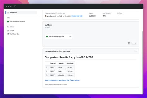 Running Tests Touca Docs