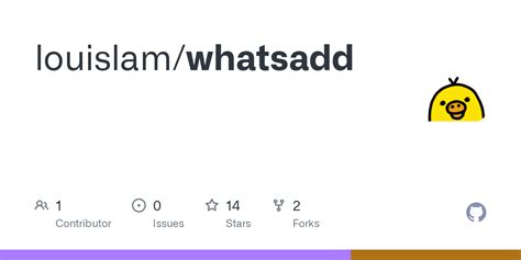 Github Louislam Whatsadd
