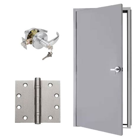 Shield Security Door Kit 30 X 68 Door Frame Hinge Entry Handle