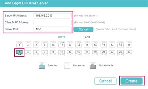 Configuring Dhcp Filter