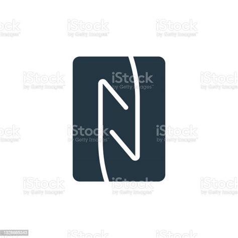 Nfc 아이콘 웹 사이트 디자인 및 모바일 앱 개발 인쇄를위한 글리프 Nfc 아이콘 흰색 배경에 고립 된 사물 의 인터넷
