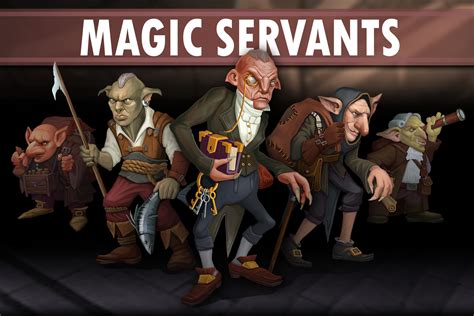 Magic Servants 2d Characters Unity Asset Store
