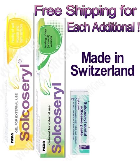 Solcoseryl Ointment Gel Dry Wet Wounds Regeneration India Ubuy