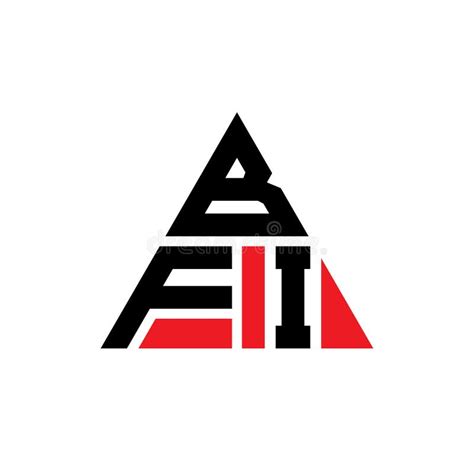 Bfi Triangle Letter Logo Design With Triangle Shape Bfi Triangle Logo