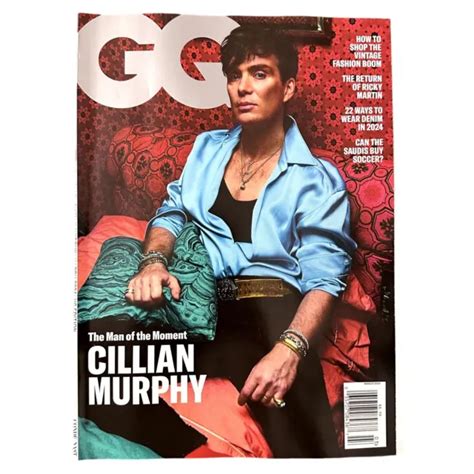 Gq Magazine March 2024 Cillian Murphy Ricky Martin Vintage Fashion 4