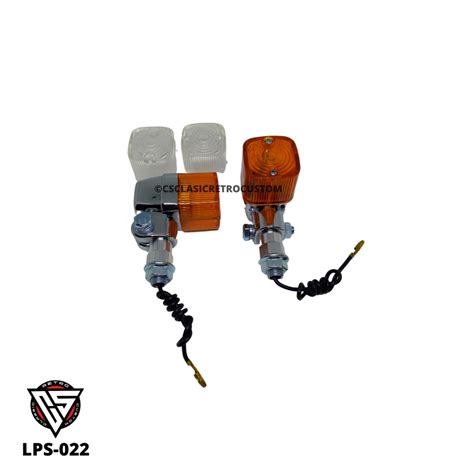 Jual Lampu Sein Kotak Square Custom Lampu Sein Chopper Bobber Lampu